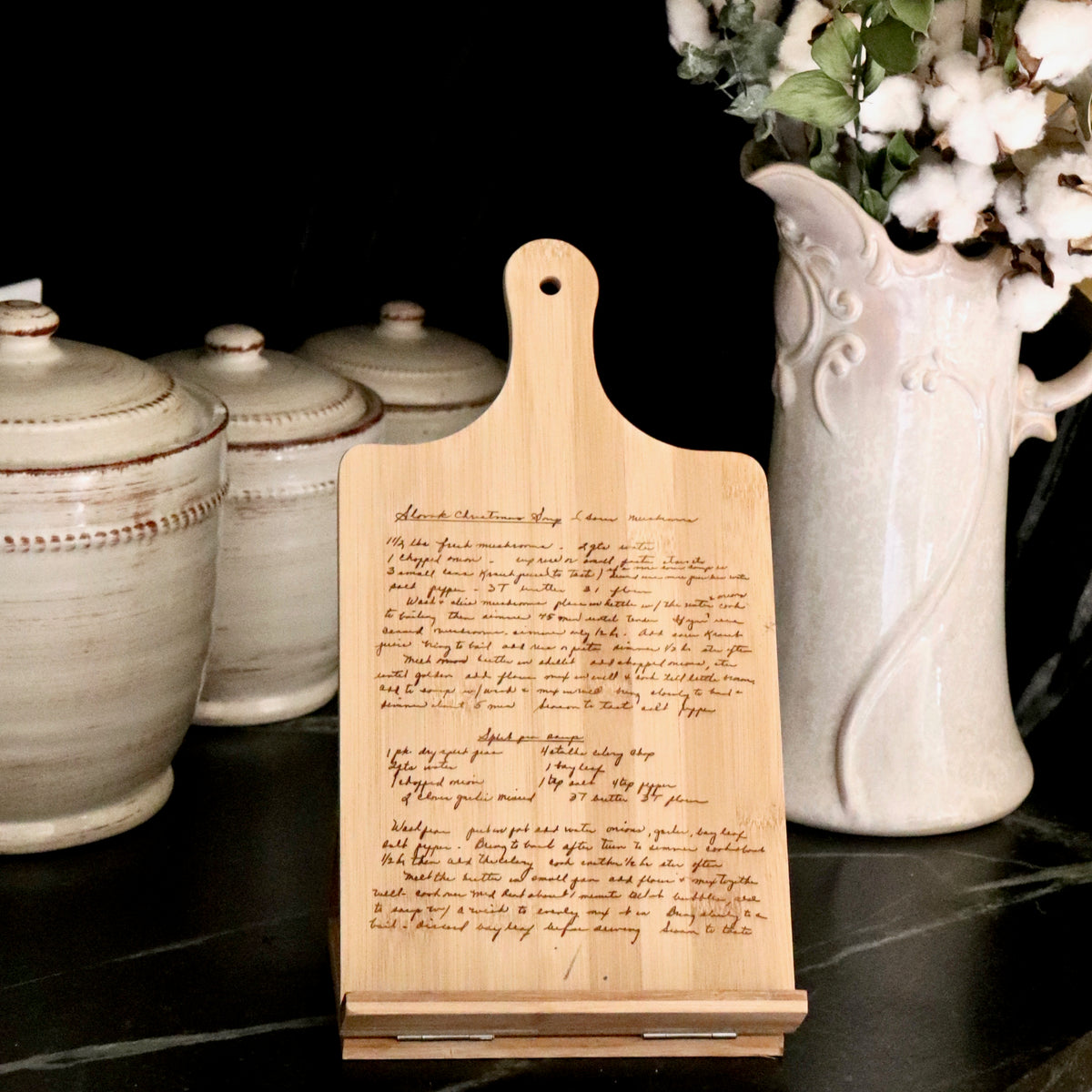 Personalized Recipe Cookbook Easel – Stamp Out