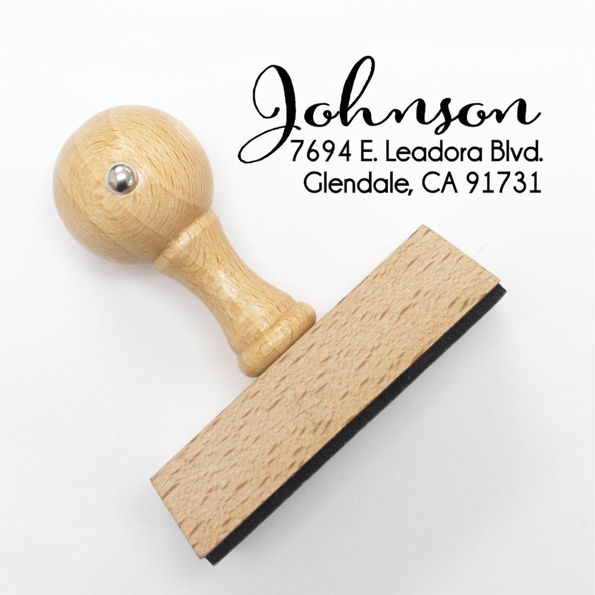 Return Address Stamp- "Johnson" – Stamp Out