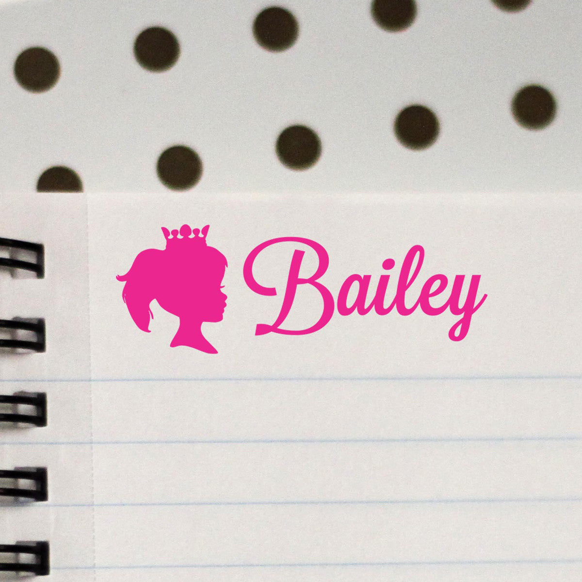 Personalized Kids Name Stamp - "Bailey" Princess – Stamp Out