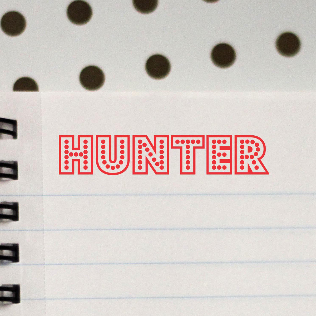 Personalized Kids Name Stamp - "Hunter" Big Lights – Stamp Out