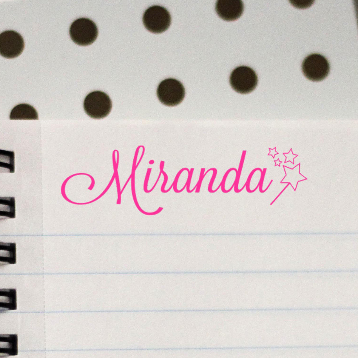 Personalized Kids Name Stamp - "Miranda" Wand – Stamp Out