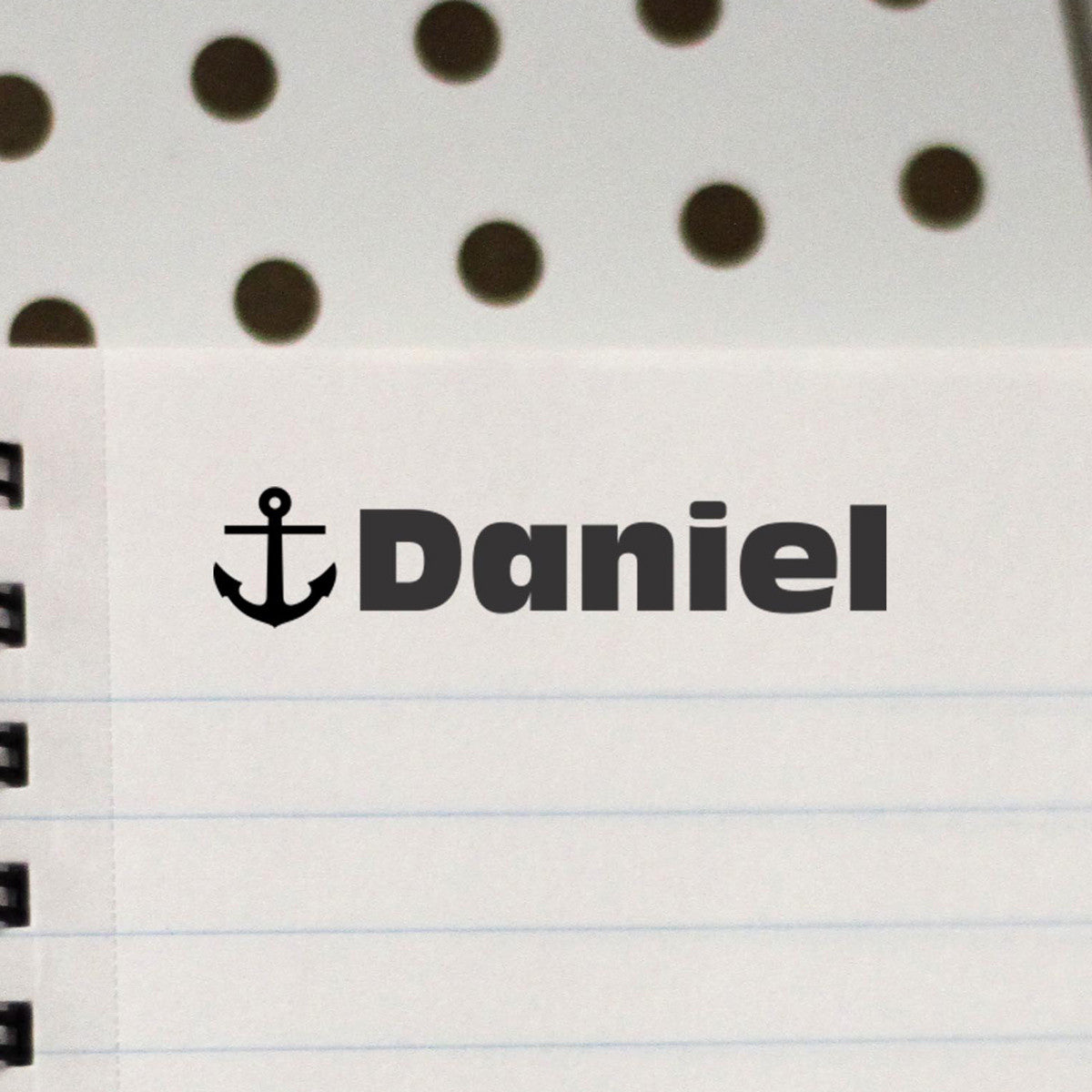 Personalized Kids Name Stamp - "Daniel" Anchor – Stamp Out