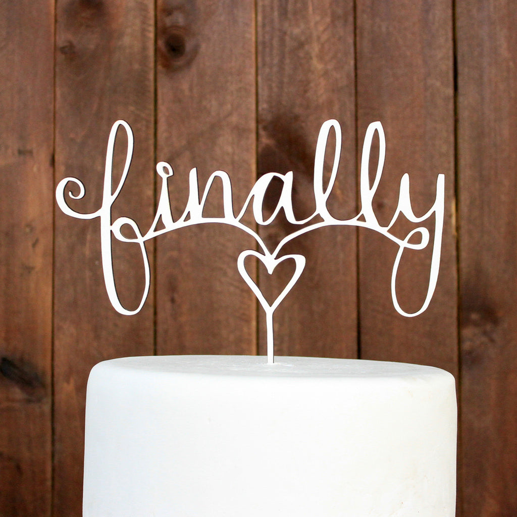 Cake Topper "Finally" – Stamp Out