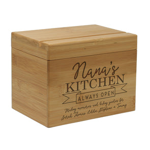 Personalized Recipe Boxes | Wooden Recipe Boxes and Cards – Stamp Out