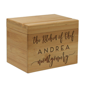 Personalized Recipe Boxes | Wooden Recipe Boxes and Cards – Stamp Out