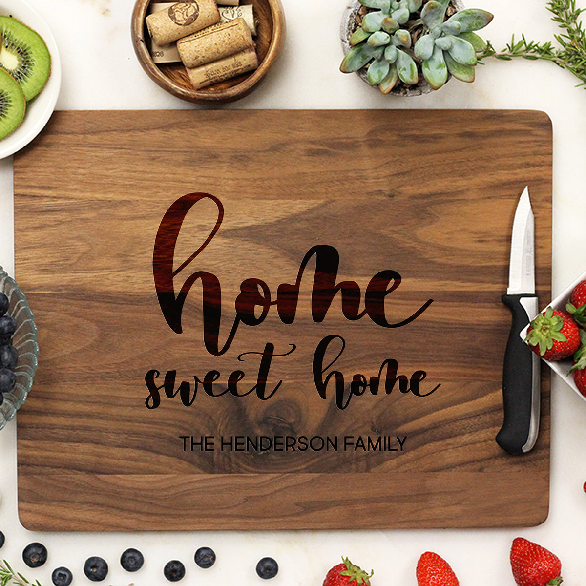 Home Sweet Home Personalized Cutting Board, Custom Home Sweet Home Cut ...