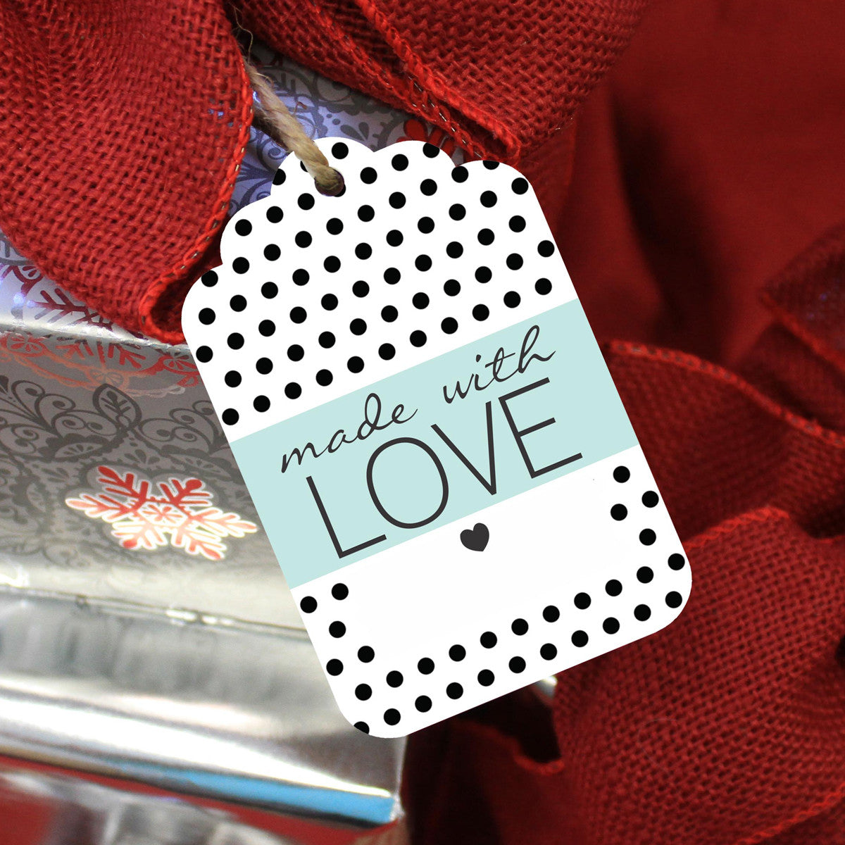 Reusable Gift Tags "Made with Love" (Set of 5) – Stamp Out