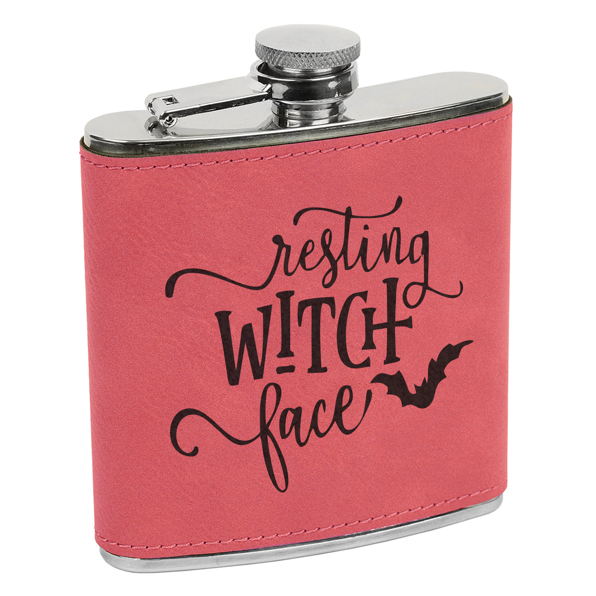 Resting Witch Face Flask, Halloween Flask, Funny Halloween Flask, Sill ...