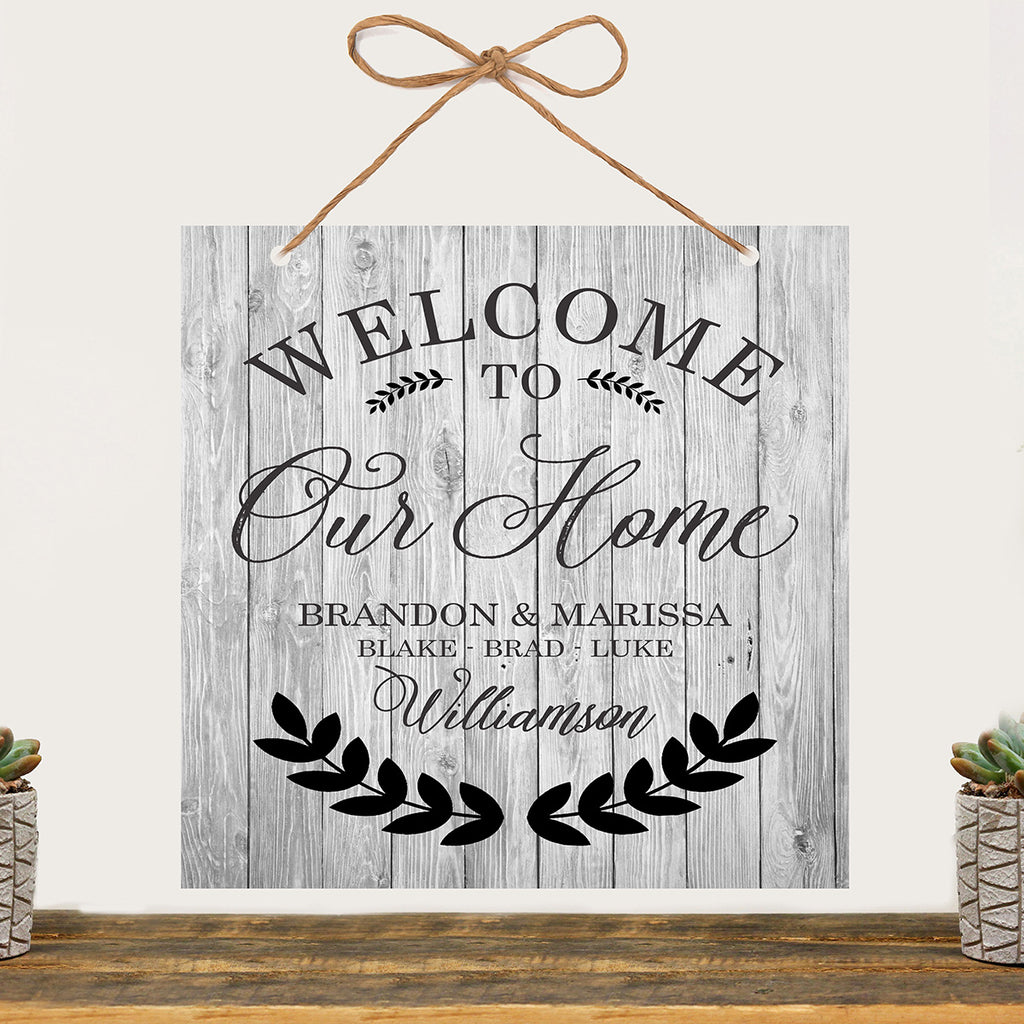 Welcome Sign "Welcome To Our Home" – Stamp Out