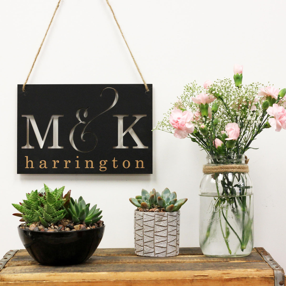 Personalized Cut Out Initials Signs – Stamp Out