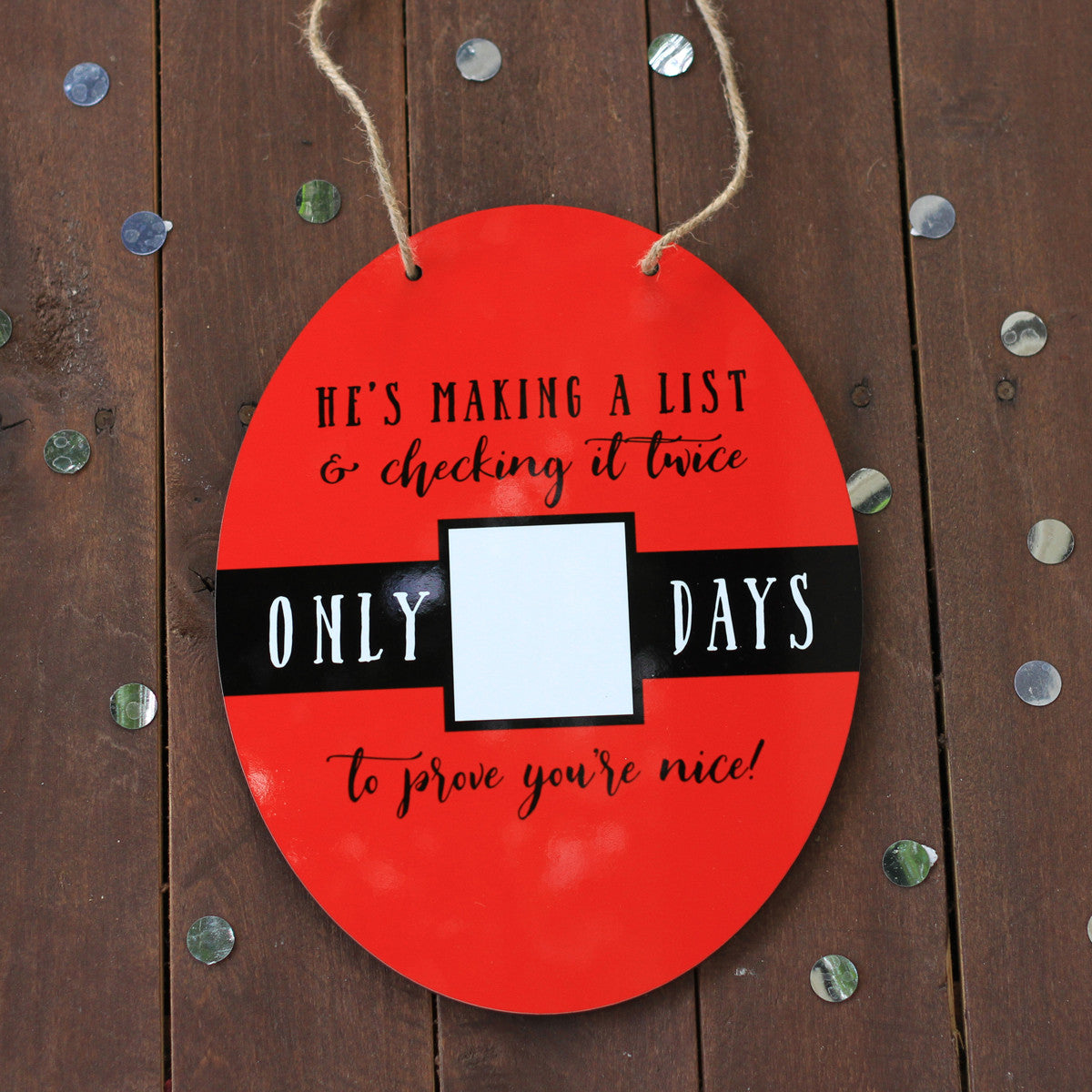 Christmas Wall Sign - Christmas Countdown – Stamp Out