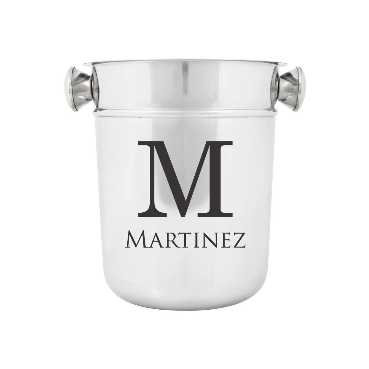 Personalized Ice Bucket - Initial With Last Name – Stamp Out