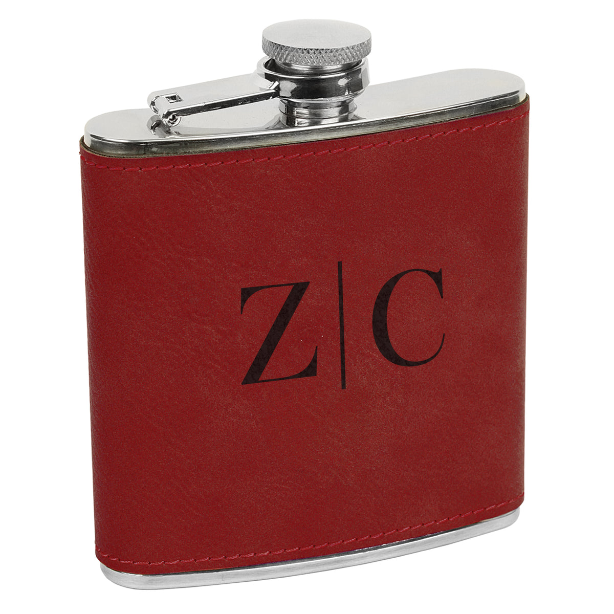 Classic Initial Flask, Custom Engraved Flask with initials, Custom Fla ...