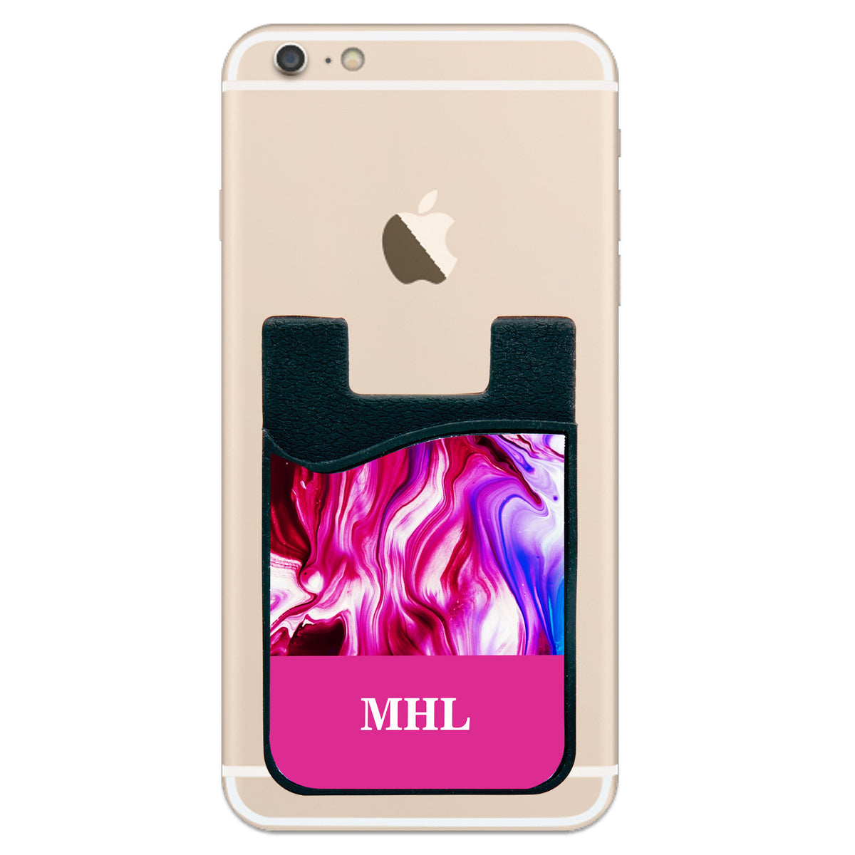 Phone Wallet - Melting Colors With Initials – Stamp Out