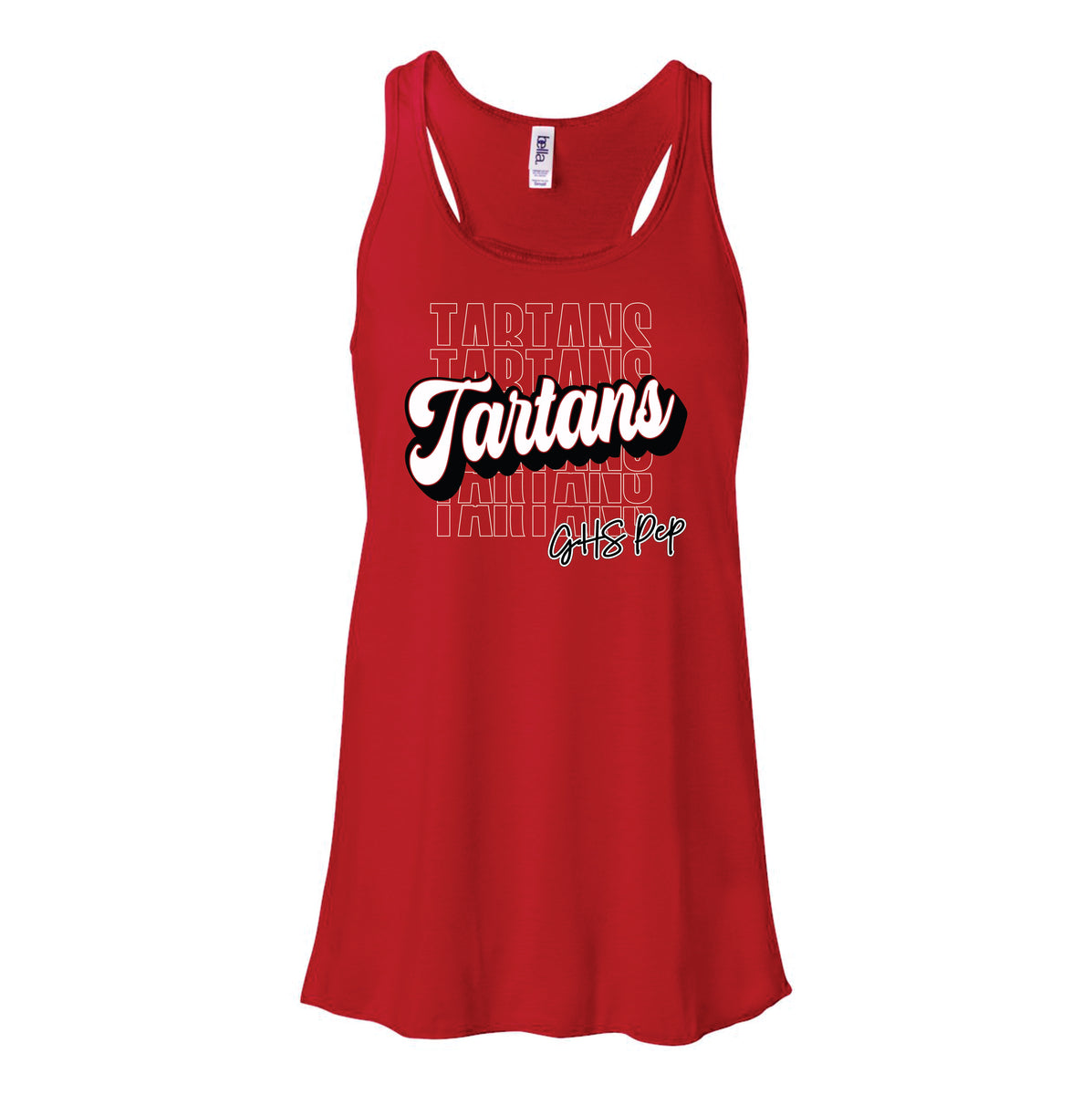 Tartans Pep Tank Top - Red, Black & White – Stamp Out